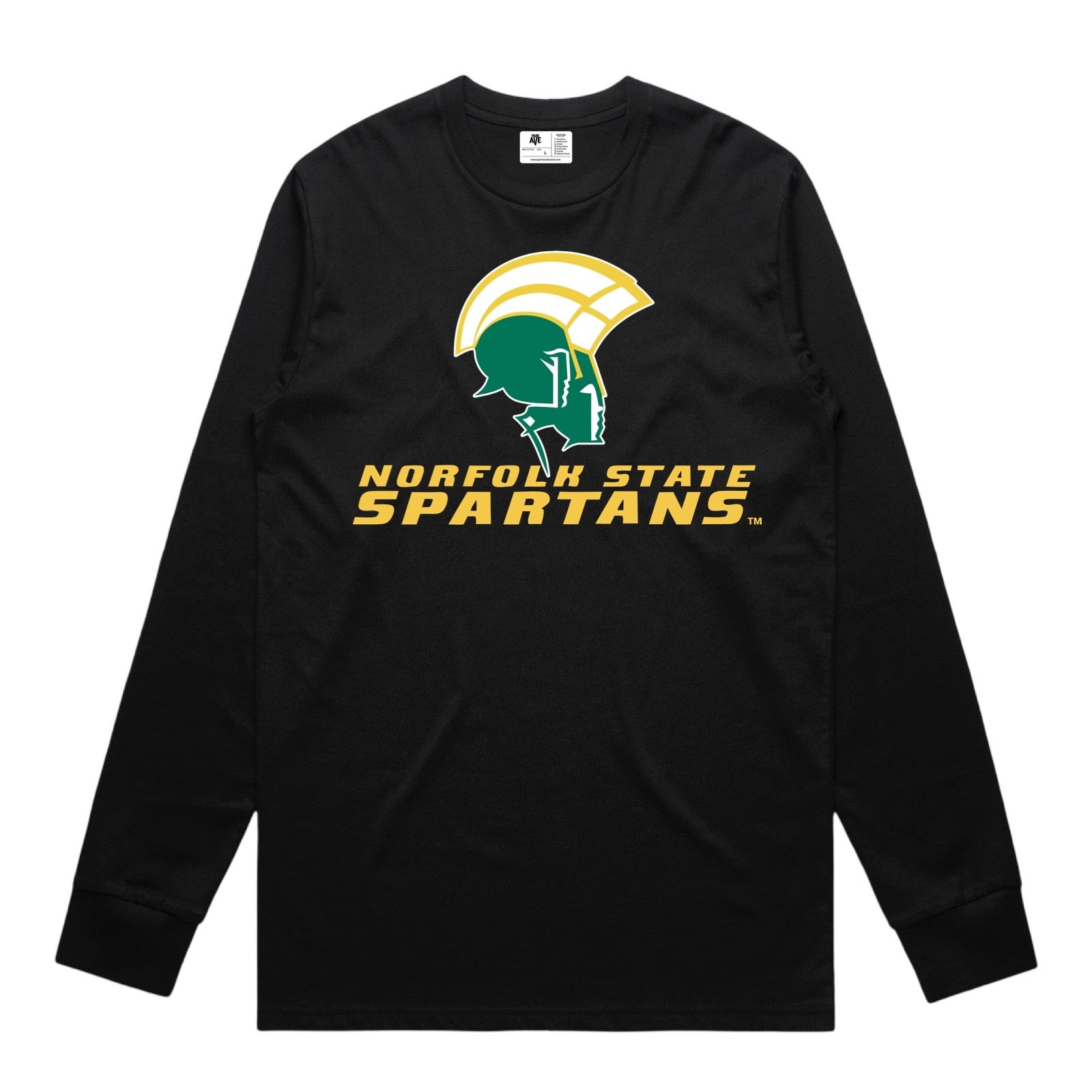 Norfolk State Spartans Long Sleeve Tee – Black – Park Ave Brand